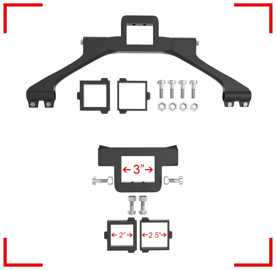 Hitch Mounted Thickened Fenders 24*24", Fender Height And Width ...
