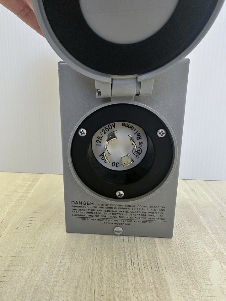 Reliance Controls Generator Power Inlet Box, 30 Amp, Model# PB30 - L14 ...