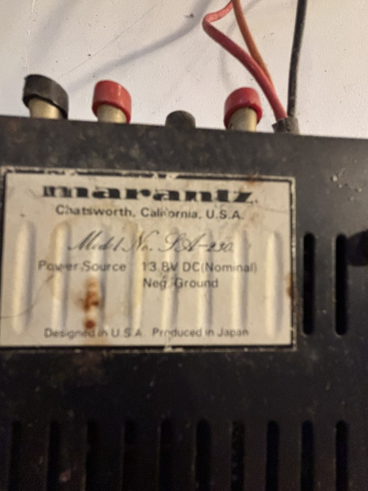 VERY RARE VINTAGE MARANTZ SA-230 CAR STEREO COMPONENT MAIN POWER ...