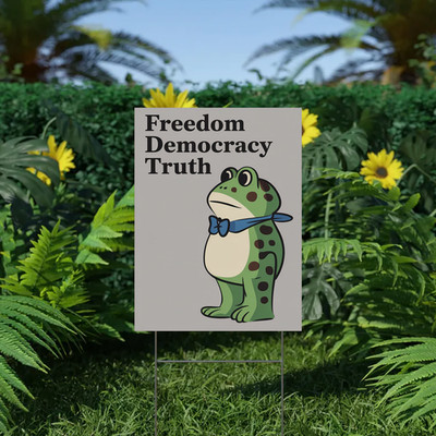 Freedom & Truth Frog Poster – Minimalist Motivational Art | eBay