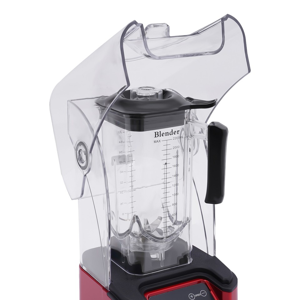 2200W Commercial Professional Blender W/ Shield Quiet Sound Enclosure ...