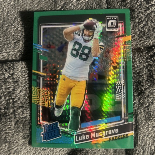 2023 Optic Luke Musgrave Green Hyper COLOR MATCH Rated Rookie #241 ...