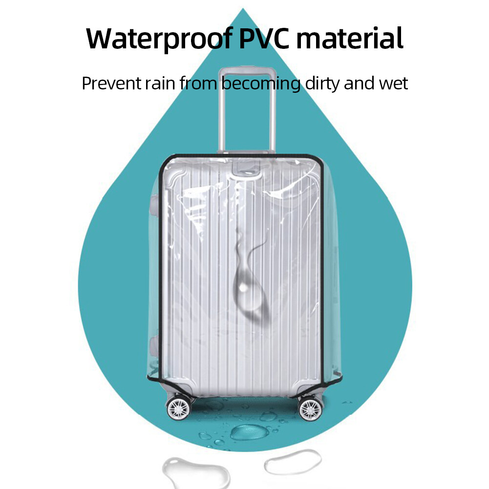Luggage Cover Transparent Trolley Case Cover for Wheeled Suitcase ...