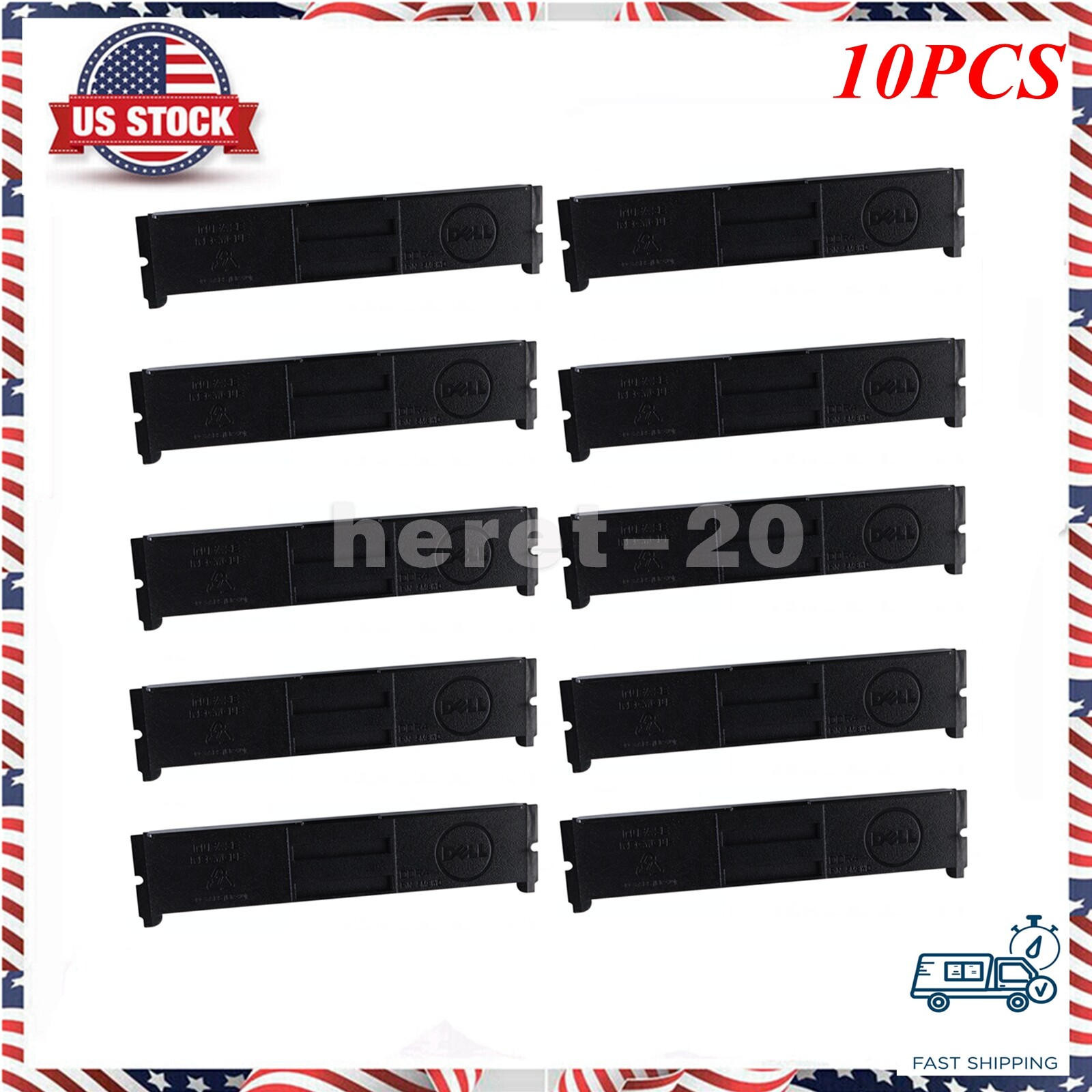 10PCS For Dell PowerEdge R730xd R740 DDR4 Memory RAM Blank Filler 5M8WD ...