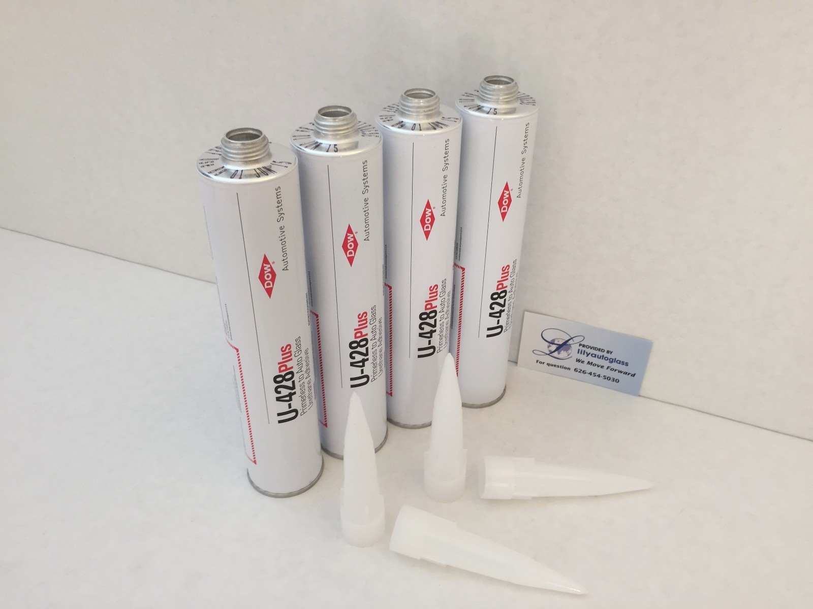4 DOW U-428+ Auto Glass Windshield Urethane Primerless Adhesive Glue ...