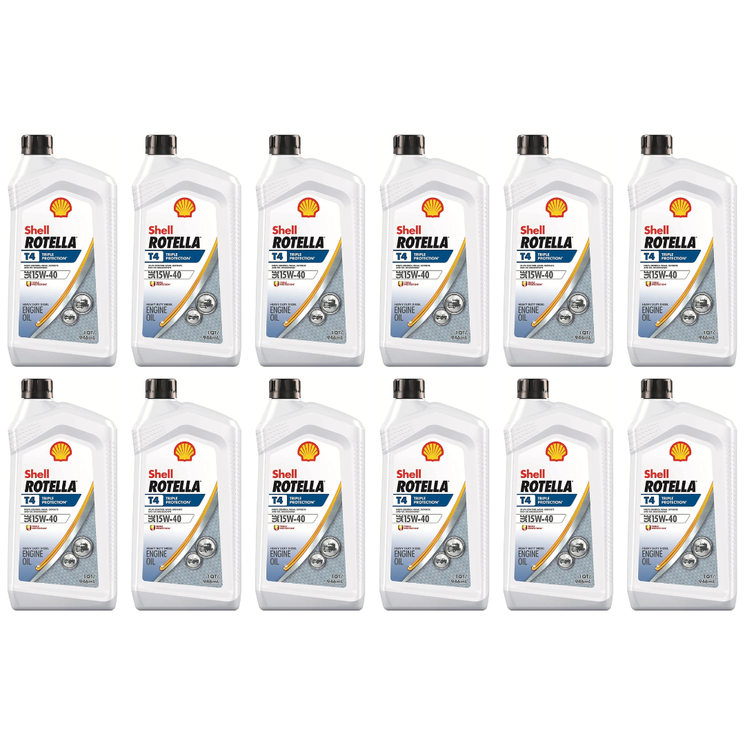 Shell Rotella T4 Triple Protection HD Engine Oil in Quarts, Gallons or ...