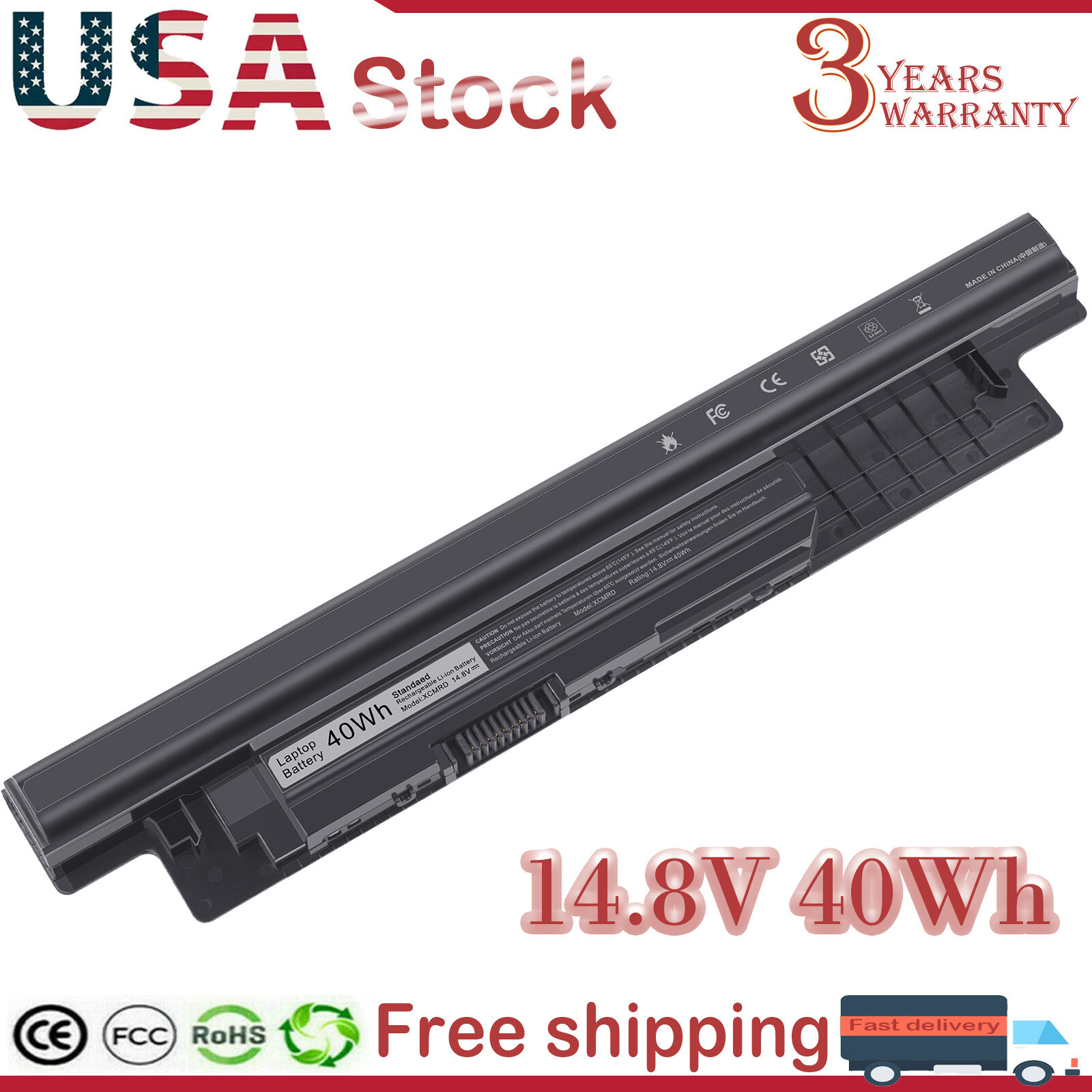 Battery for Dell Latitude 3440 3540 P28F P40F P26E T1G4M 49VTP FW1MN ...
