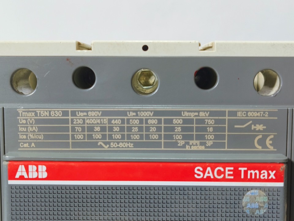 ABB TMAX T5N 630 630A 3POLE CIRCUIT BREAKER MCCB 220-250V (FREE &FAST ...