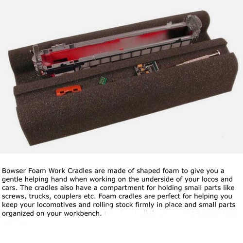 Bowser Foam Repair Cradle 6" x 11" For Locomotives and Freight Cars HO ...