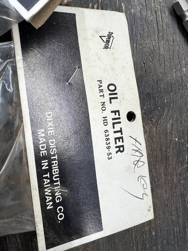 4 pack of 3" Tank Oil Filter HARLEY FL FX XL Sportster Shovel -replaces ...