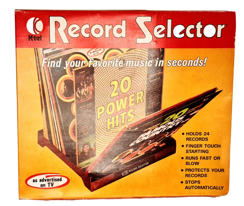 Vintage K-TEL RECORD SELECTOR 🎼 With 18 K-TEL / MAJESTIC 12" Vinyl Record LP | eBay
