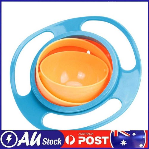 Baby Feeding Baby Gyro Bowl Universal 360 Rotate Spill-Proof Bowl+Spoon ...