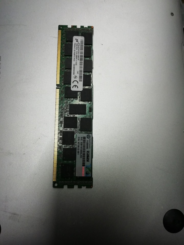 HP (672612-081) 16GB PC3-12800R (DDR3-1600Mhz, 2RX4) 672631-B21 ECC REG ...
