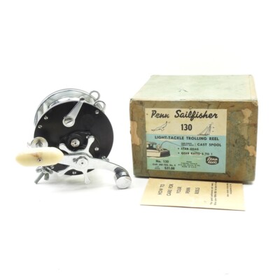 Penn Sailfisher No. 130 Fishing Reel. W/ Box. Made in USA. | eBay