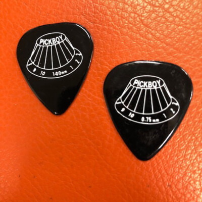 Pickboy D21PM Celltex Guitar Picks 10-Pack, Black w/ Knob Graphic, 0 ...