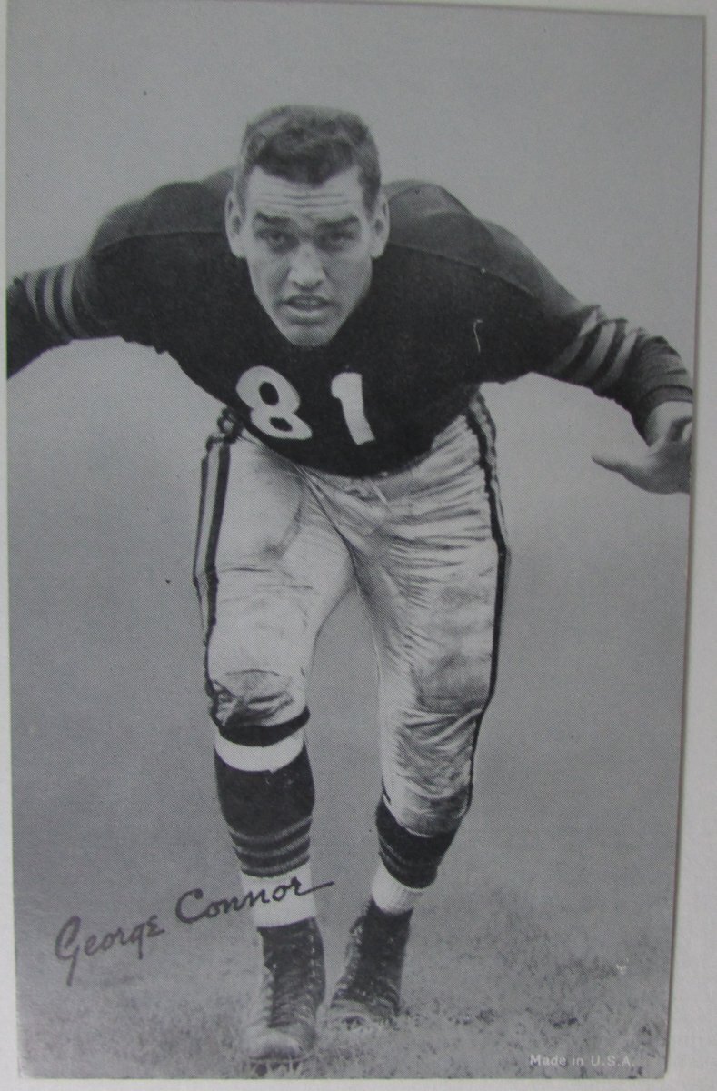 1948 Football Exhibit Postcard George Connor Chicago Bears 147835 | eBay
