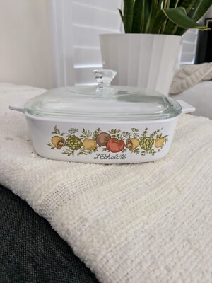 RARE VINTAGE CORNING WARE A-1-B, 179 MA STAMP, 1 QT w/ GLASS LID, free ...