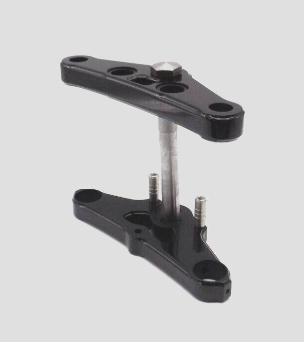 41MM Black Triple Tree Set 3 Degree Rake Wide Glide Harley | USA-Made ...