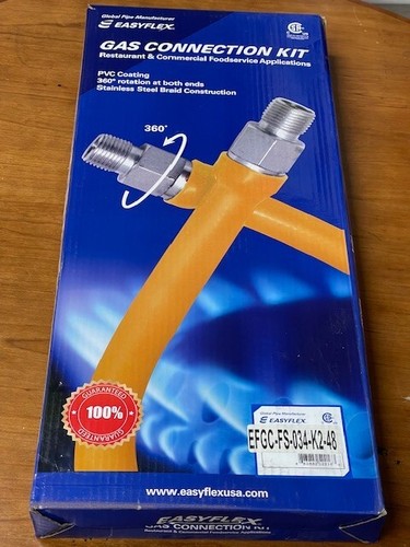 EFGC-FS-034-K2-48 Easyflex Gas Connection Hose Connector Kit 3/4" | eBay