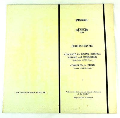 Charles Chaynes - Concerto For Organ, Strings, Timpani And Percussion ...