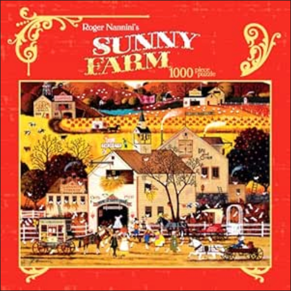 Ceaco 1000 Piece Puzzle in a Tin Roger Nannini's "Sunny Farm ...