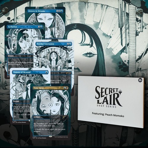 Magic the Gathering MTG Secret Lair - Featuring: Peach Momoko Non Foil ...