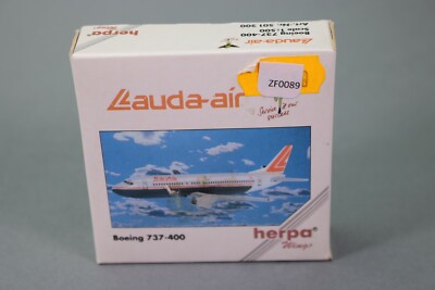 ZF089 HERPA 1/500 Avion Boeing 737-400 Lauda Air Ref 501200 | eBay