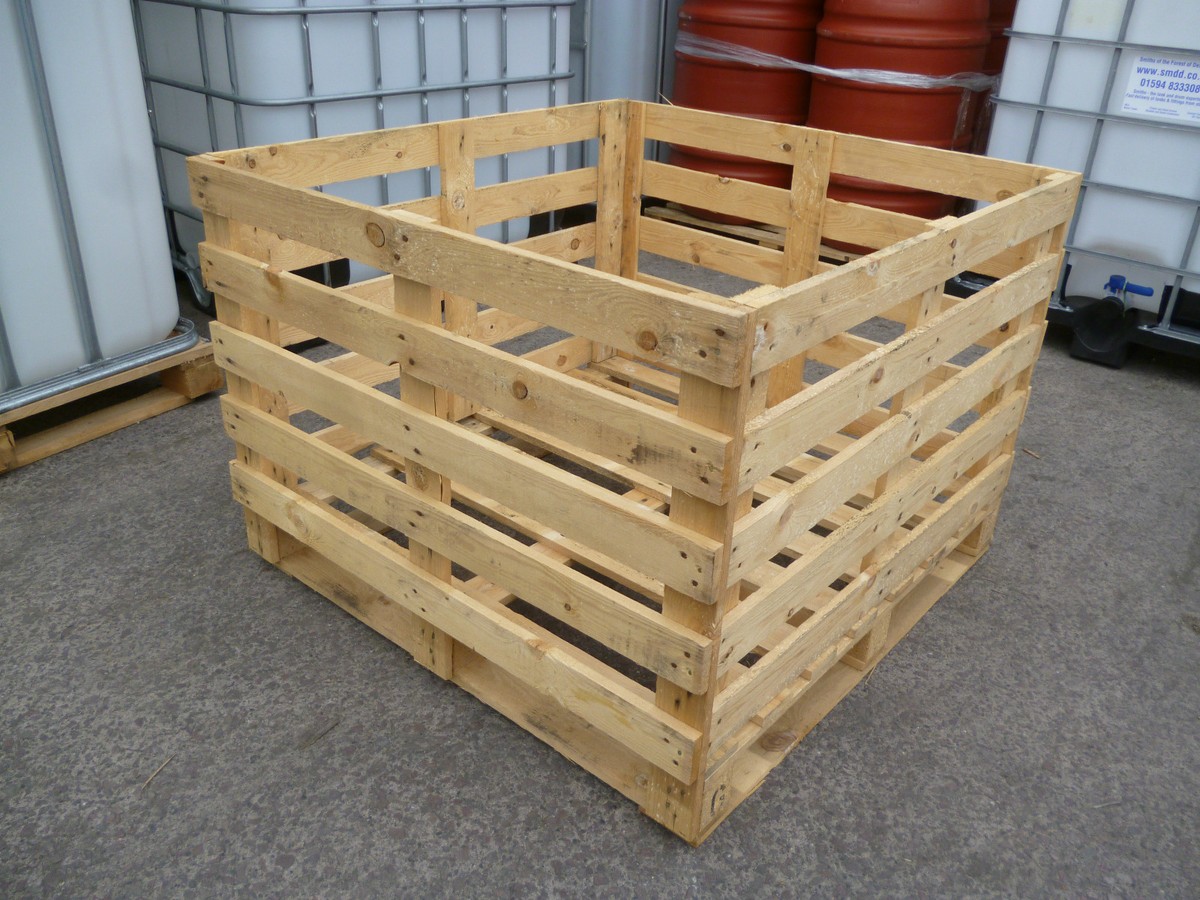 Potato Boxes Made From Pallets 45 Kg Agriculture Heavy Duty Plastic