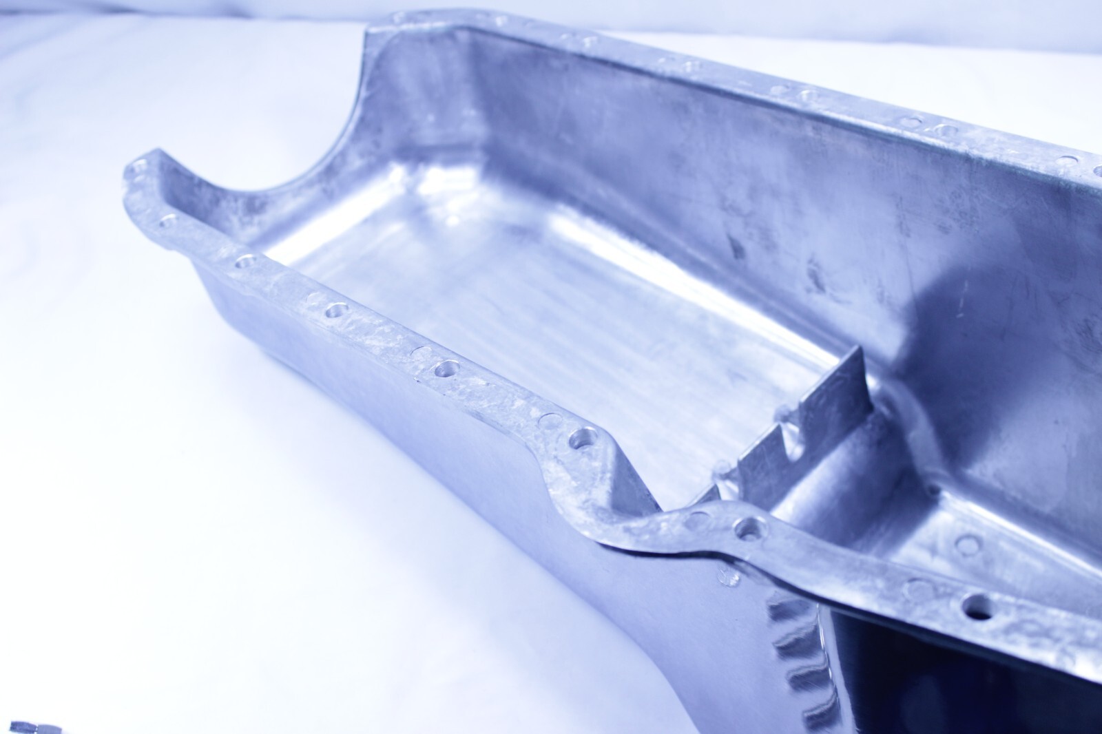 1955-79 Small Block Chevy 283 305 350 400 Polished Finned Aluminum Oil ...