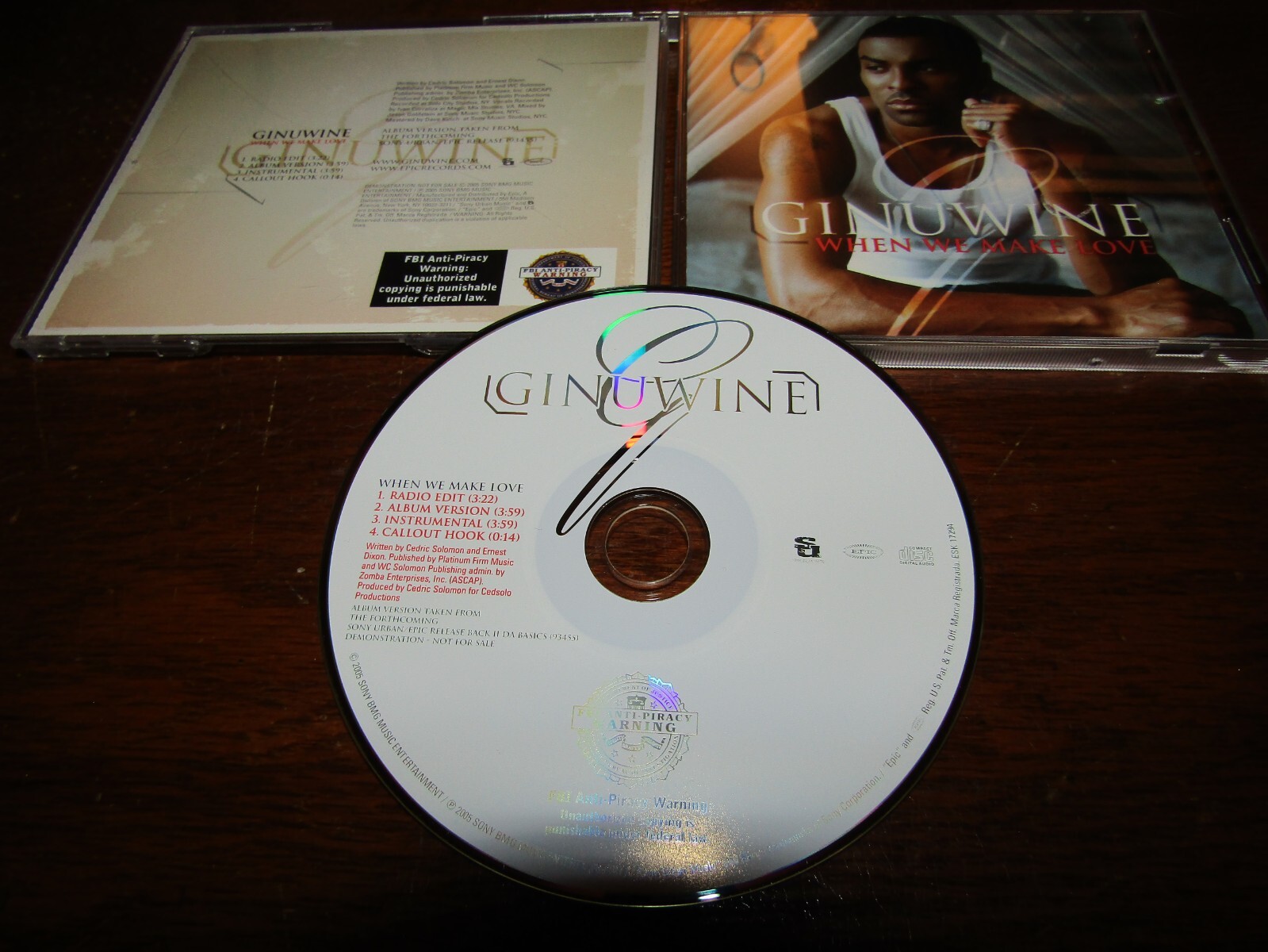Ginuwine – When We Make Love 4 tracks 2005 US promo CD single | eBay