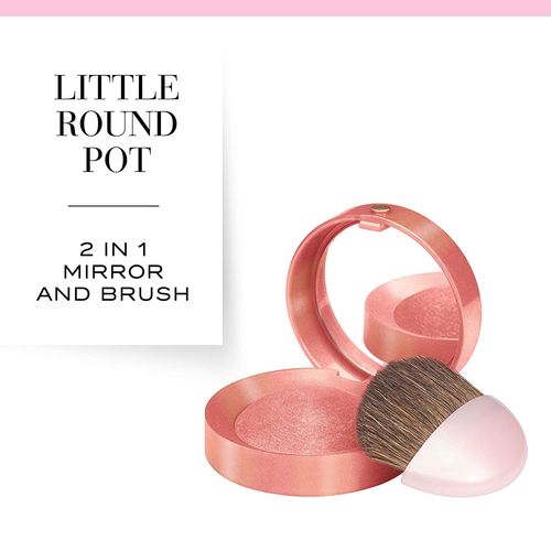 BOURJOIS Little Round Pot Blush Blusher with Mirror and Brush *ALL ...