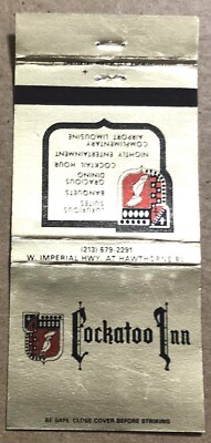 Vintage 30 Strike Matchbook Cover - Cockatoo Inn Hawthorne, CA A | eBay