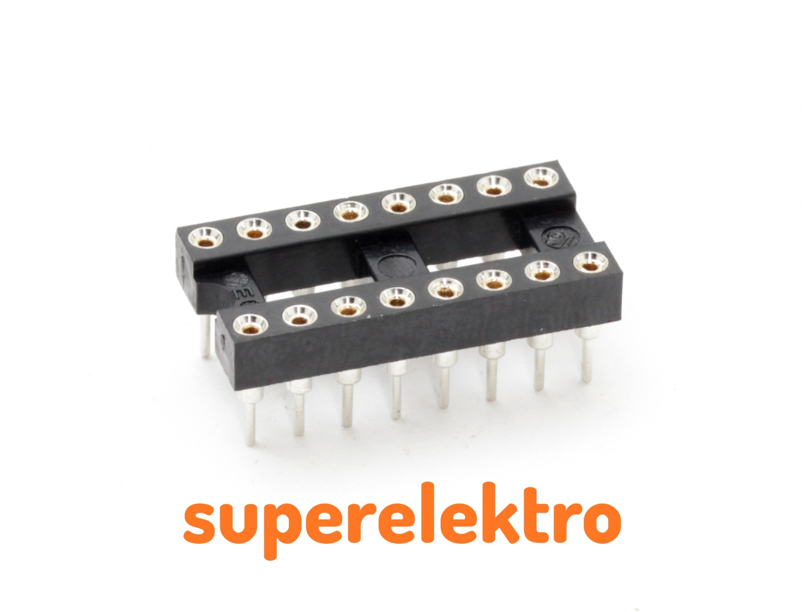 4x IC-Fassung DIP-16P | RUNDE PINS | Chip-Sockel Socket DIP16 DIL16 DIL ...