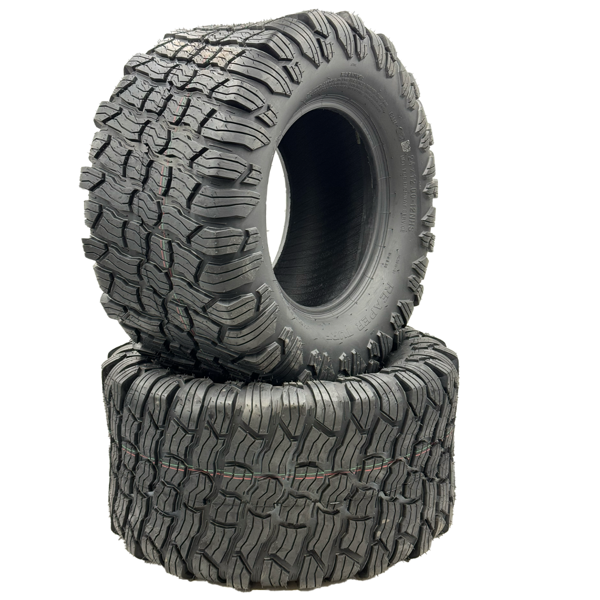 Set of 2 - 24x12.00-12 4 Ply Reaper Tire | eBay