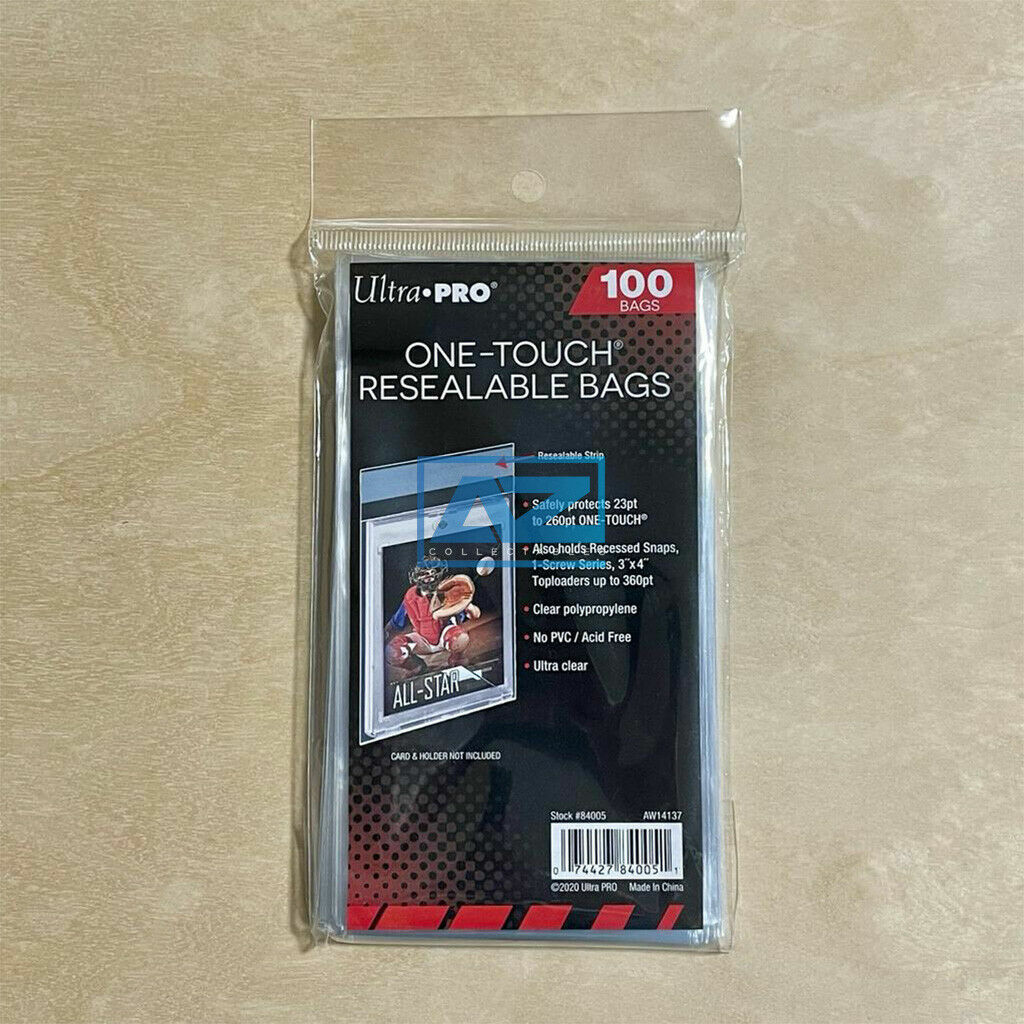 Ultra Pro One Touch Resealable Bags 100 For Pokemon Sports Trading ...