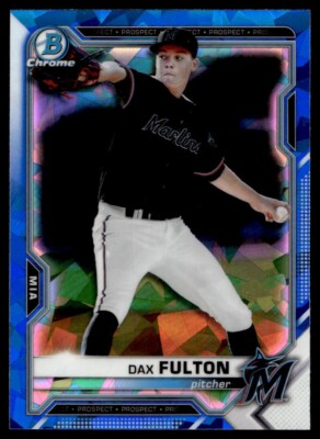 2021 Bowman Chrome Sapphire Dax Fulton G19 Miami Marlins #BCP-32 | eBay