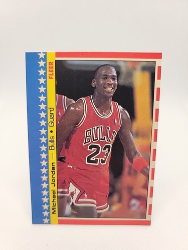 1987 Fleer Michael Jordan Sticker (#2) Excellent Centering! Sharp ...