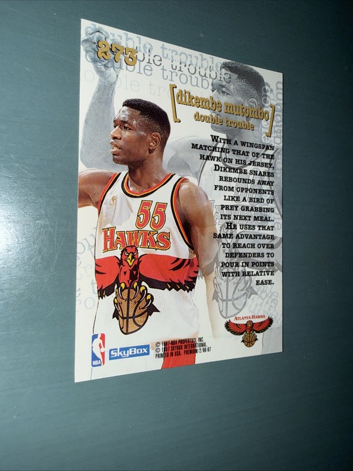 Dikembe Mutombo Skybox Premium 1996-97 Double Trouble #273 | eBay UK
