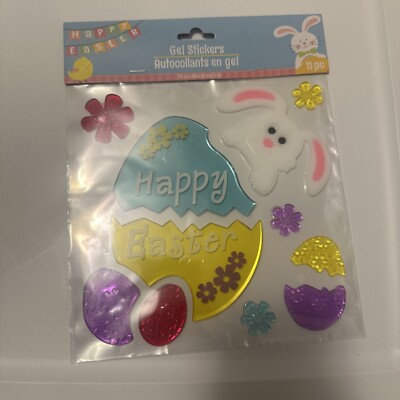 Easter Eggs Chick Flower Window Sticker Klingons Decorations 11 pc ...