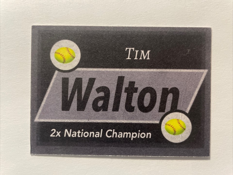 TIM WALTON autograph FLORIDA GATORS softball signed trading card | eBay