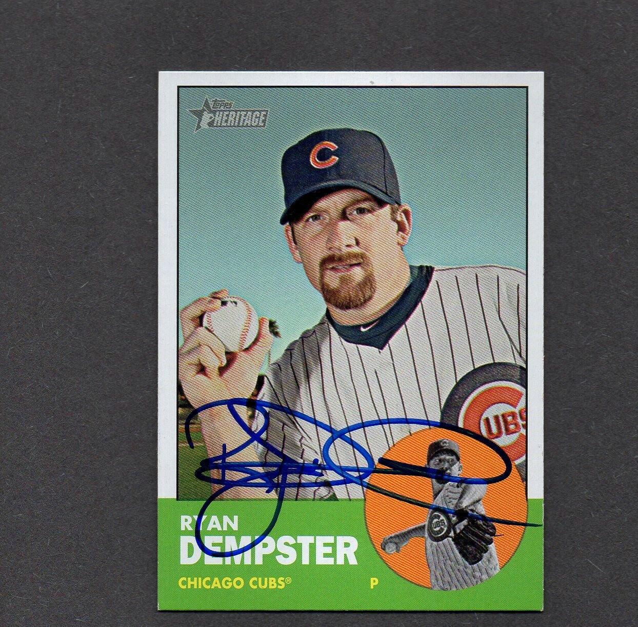 Ryan Dempster Signed Autographed 2012 Topps Heritage #309 Cubs | eBay