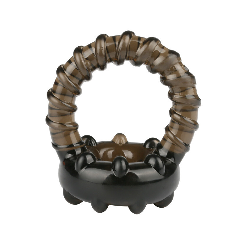 Male Silicone Ball Stretcher Scrotum Ring Squeeze Testicle Time Delayed ...