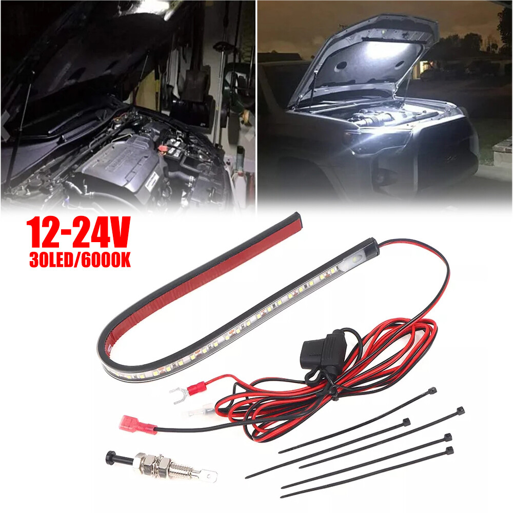 LED Truck Under Hood Engine Bay Light Strip Switch Control Universal ...