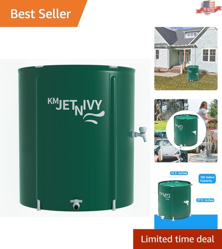 Collapsible Rain Barrel - 100 Gallon Capacity - Portable Water Storage ...
