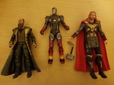Marvel Legends 10th Anniversary lot of three: Thor, Mandarin, Iron Man ...
