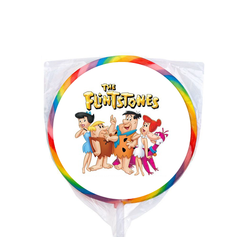 24 Flintstones 1.67" Sticker Labels for Bag Lollipop Party Favor ...