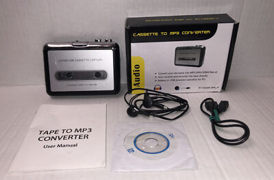 Portable Tape to Super Cassette Capture MP3 Player Converter W/USB ...