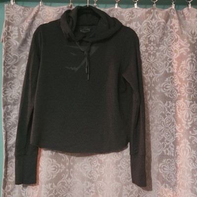 Gymshark Grey Cropped Open back Hoodie Size Small, Gently Used ...