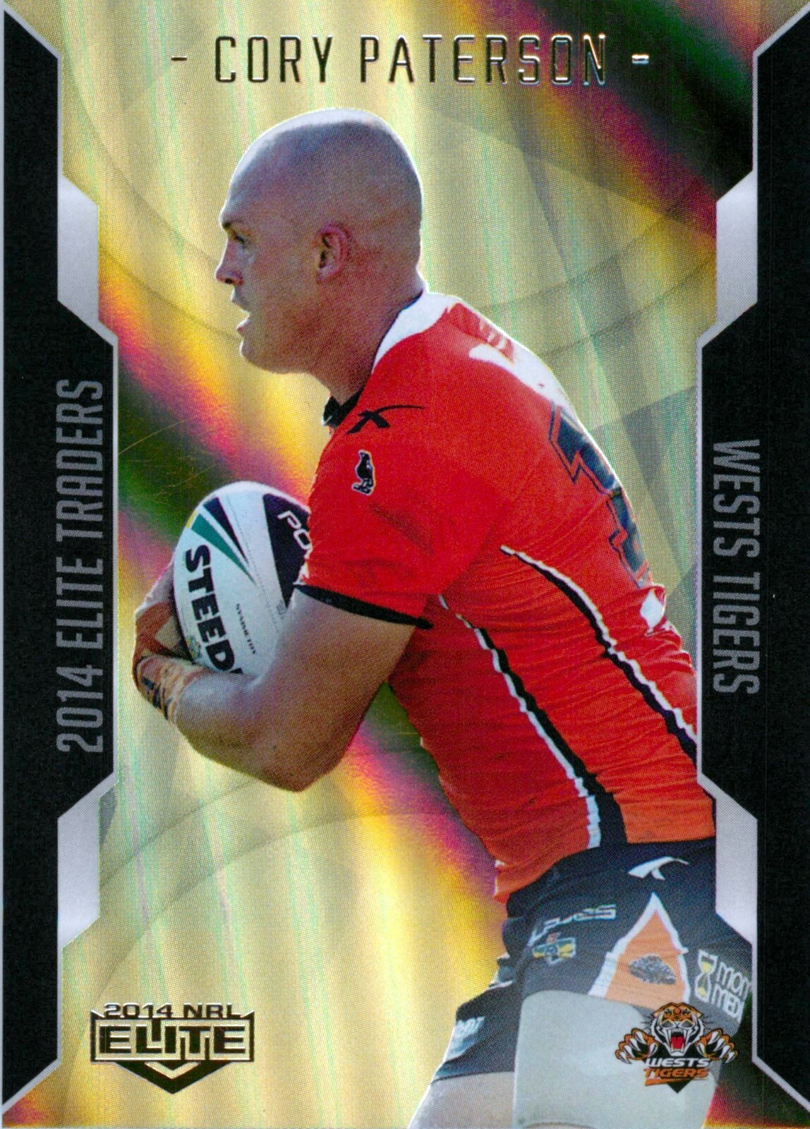 2014 WESTS TIGERS NRL Card CORY PATERSON Gold Parallel | eBay Australia