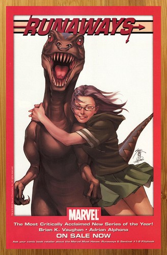 2003 Runaways Comic Series Print Ad/Poster Brian K Vaughan Adrian ...